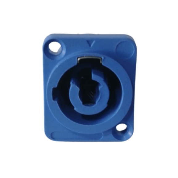 CONECTOR POWERCON AZUL 3 PIN HARDEN P/CHASIS – Kuali Mecatrónica