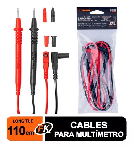 JUEGO DE CABLES/PUNTAS PARA MULTIMETRO TRUPER – Kuali Mecatrónica